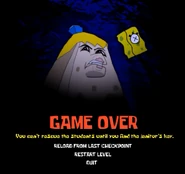 Gameover Screen | Around The Clock At Bikini Bottom Wiki | Fandom