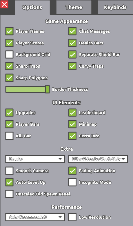 全局设置 | Arras中文 Wiki | Fandom