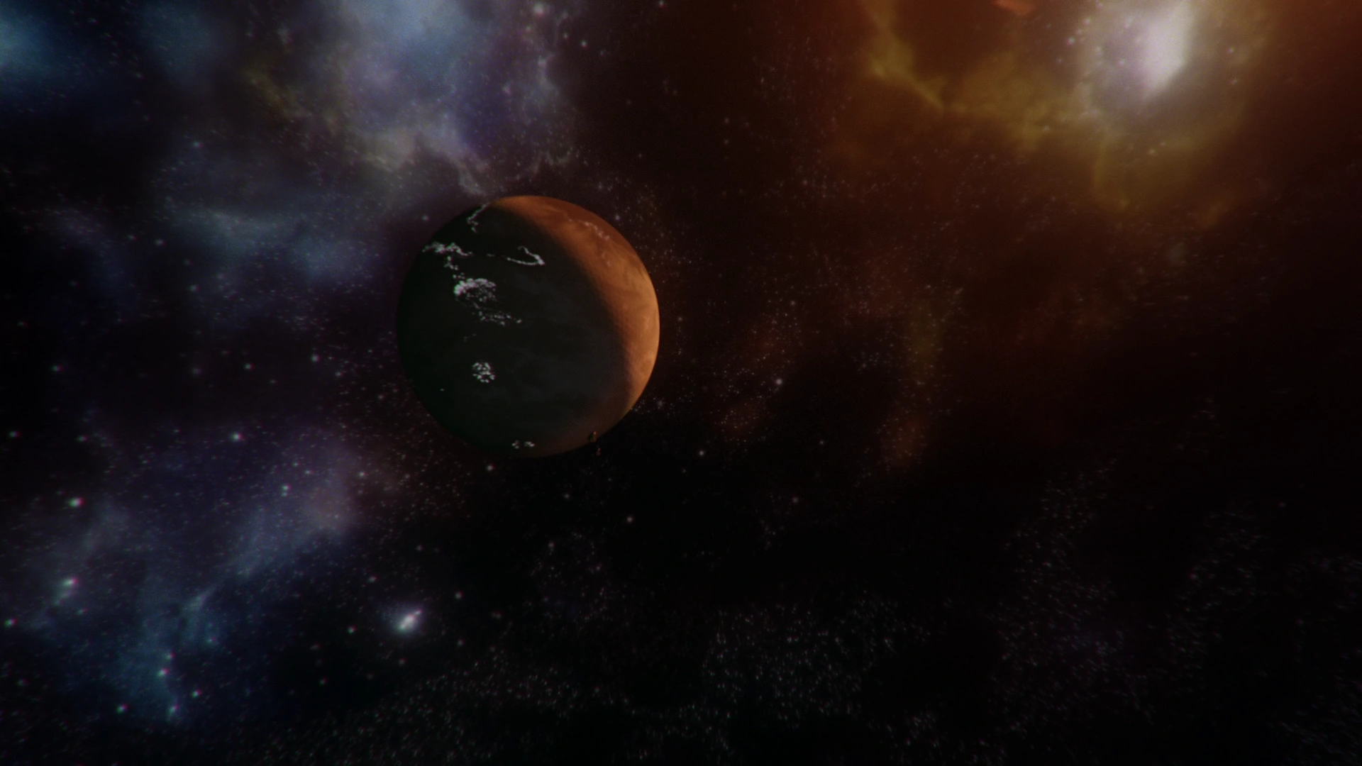 Planet Krypton Exploding