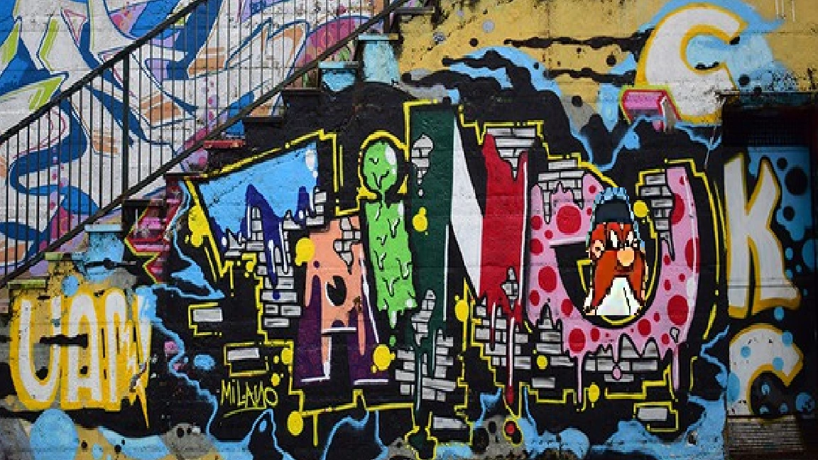 Canvas Mural Art - Yosemite Sam Graffiti (Paint Graffiti Art, Looney ...