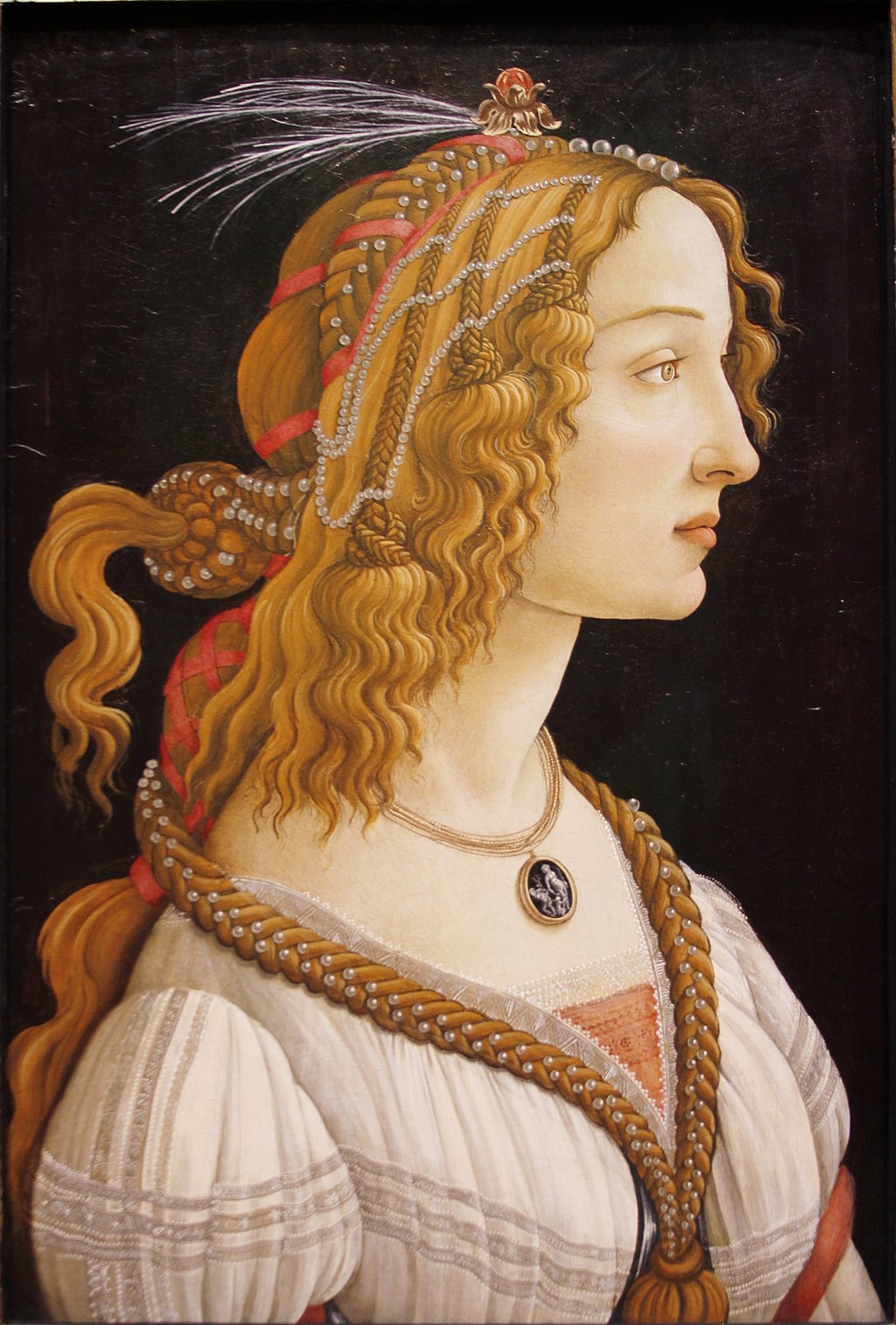 Portrait De Jeune Femme Botticelli Francfort Sur Le Main Wiki Art