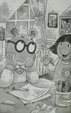 arthur dw coloring page