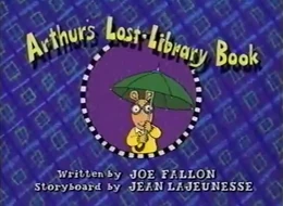 Arthur's Lost Library Book | Arthur Wiki | Fandom