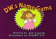 D.W.'s Name Game | Arthur Wiki | Fandom