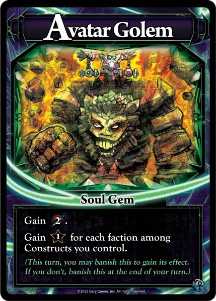 Avatar Golem (soul gem) | The Ascension Deckbuilding Game Wiki | Fandom