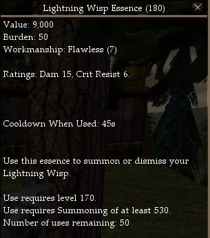 Talk:Lightning Wisp Essence (180) | Asheron's Call Community Wiki | Fandom