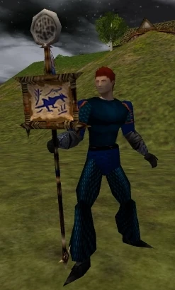 Reinforced Gromnie Banner with Crest | Asheron's Call Community Wiki ...