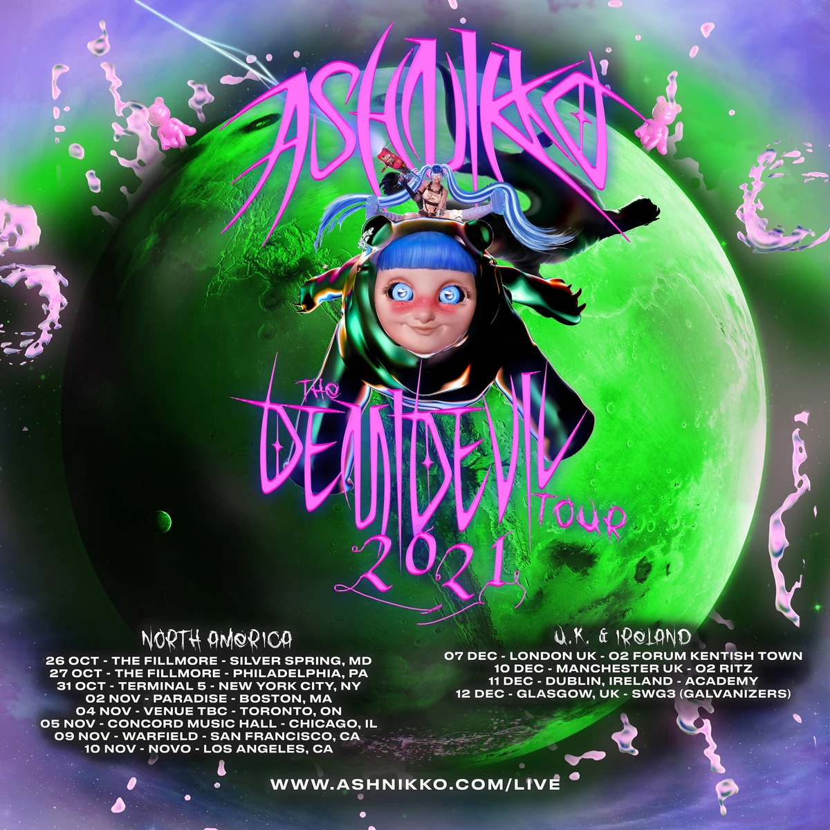The DEMIDEVIL Tour 2021 | Ashnikko Wiki | Fandom