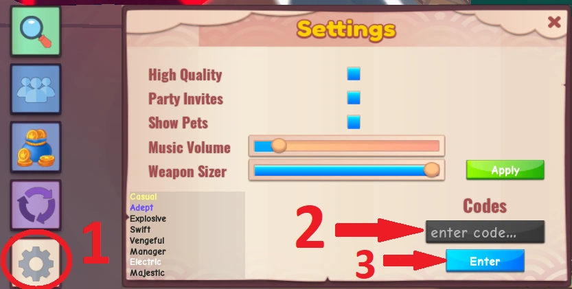 Codes | Asoria RPG Wiki | Fandom