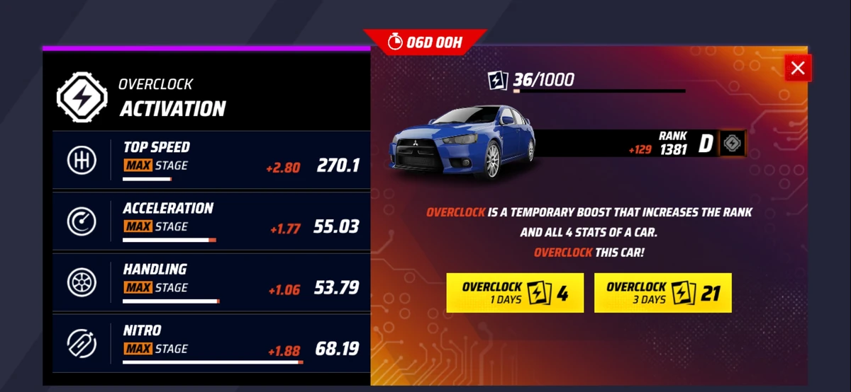 Overclock (Asphalt Legends) | Asphalt Wiki | Fandom