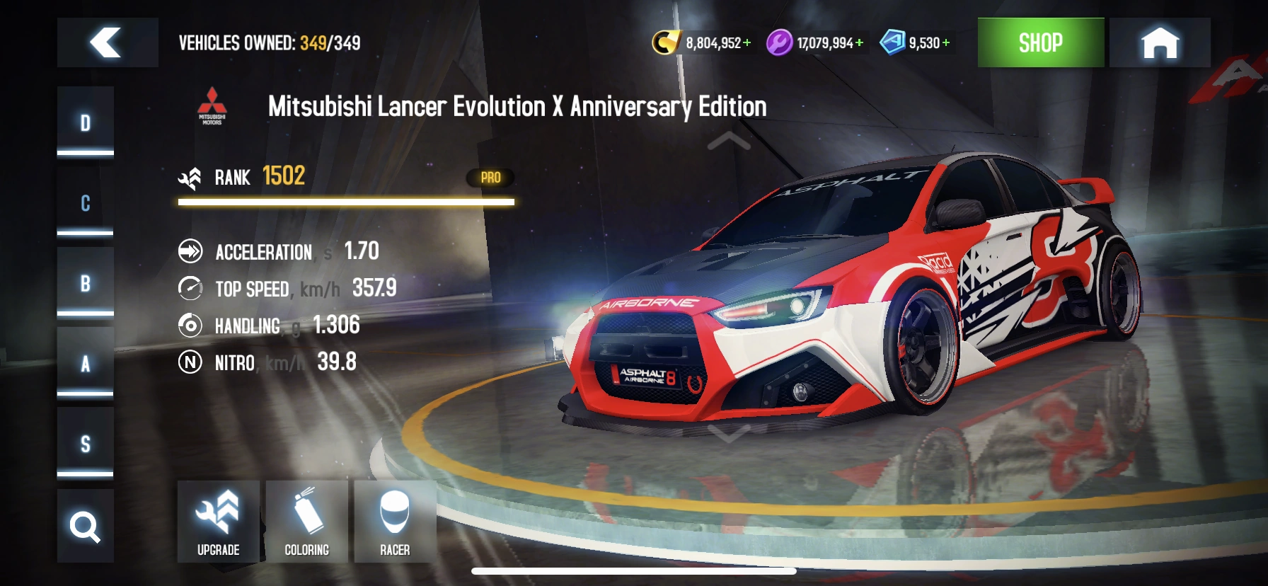 lancer racing car coloring pages