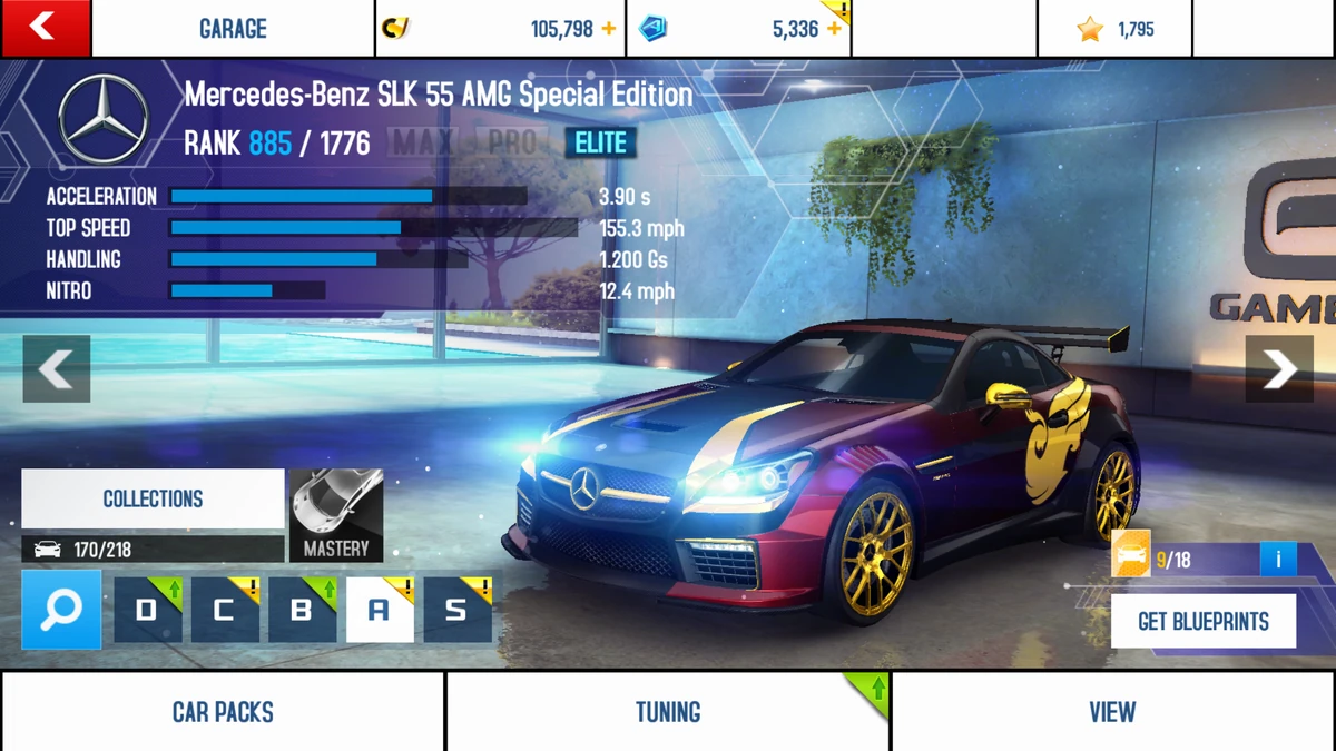 Mercedes-Benz SLK 55 AMG Special Edition (stats) | Asphalt Wiki | Fandom