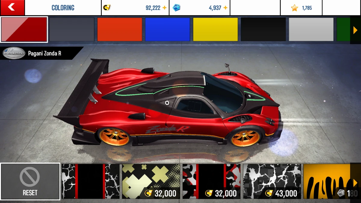 Pagani Zonda R (colors) | Asphalt Wiki | Fandom