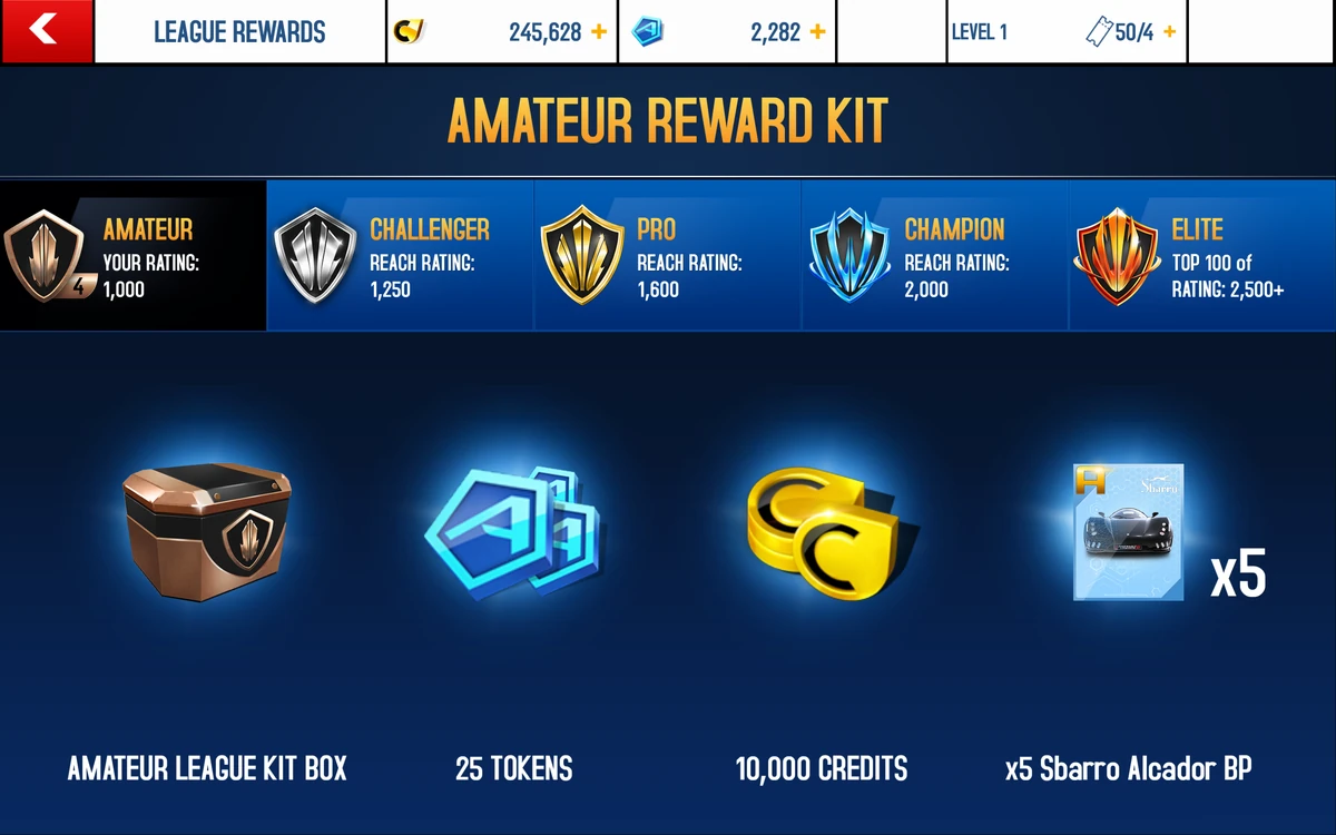Multiplayer League/Rewards/Sbarro Alcador (BP)/League | Asphalt Wiki | Fandom
