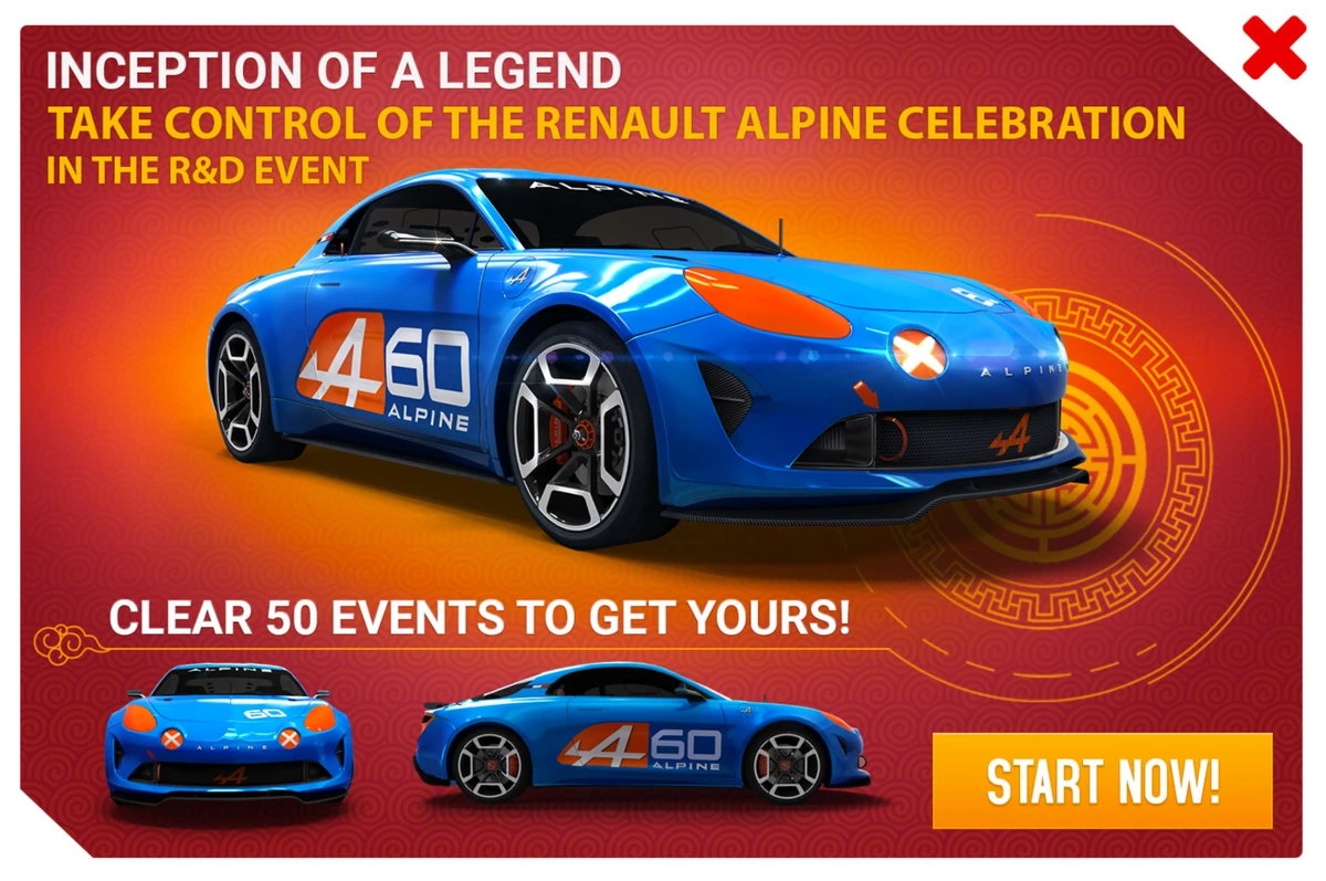 Renault Alpine Celebration (Research & Development) | Asphalt Wiki | Fandom