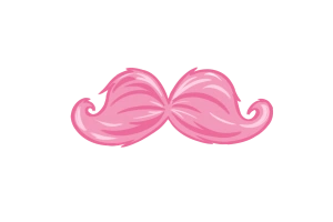 Pink Mustache