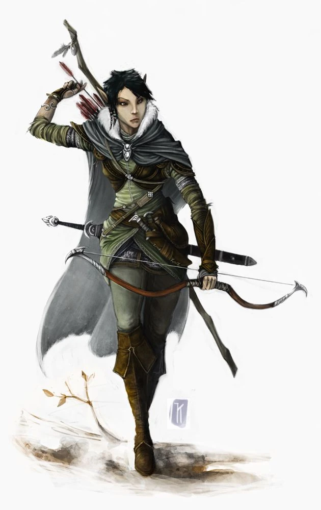 Female Elven Ranger Dandd