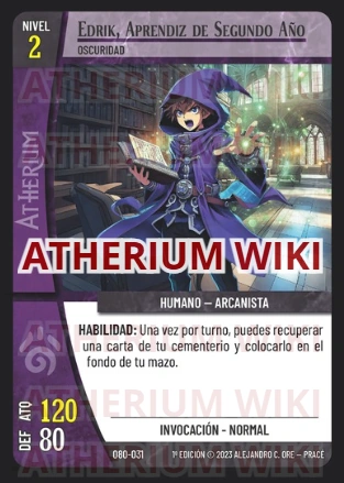 Edrik, Aprendiz de Segundo Año | Wiki ATHERIUM | Fandom