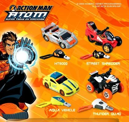 Action Man ATOM Vehicle McDonalds | A.T.O.M. Alpha Teens On Machines ...