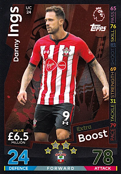 Danny Ings Extra Boost (MAE: 2018-19) | Attax Cards Wiki | Fandom