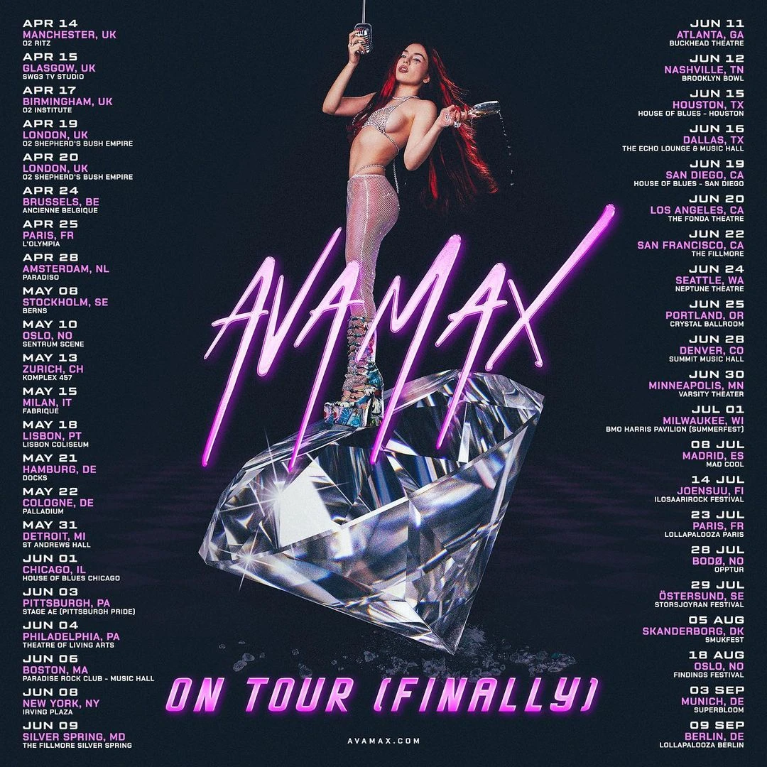 On Tour (Finally) | Ava Max Wiki | Fandom