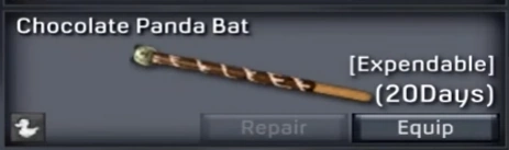 Chocolate Panda Bat | A.V.A Global Wiki | Fandom