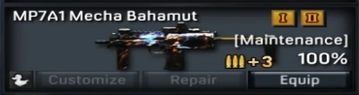 MP7A1 Mecha Bahamut | A.V.A Global Wiki | Fandom