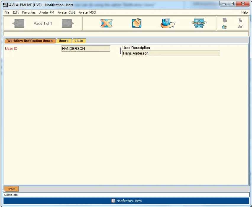 Add or remove items from a user's notification list | Avatar Helpdesk ...