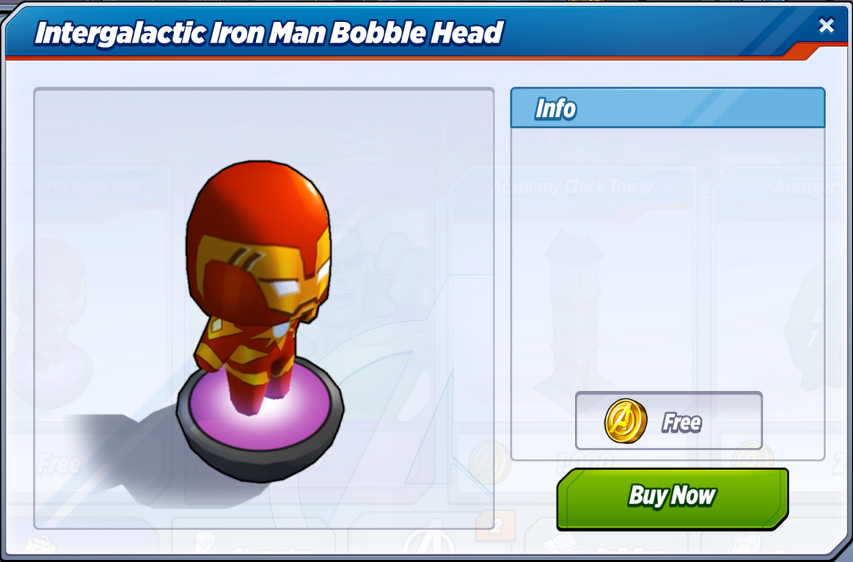 Intergalactic Iron Man Bobblehead Avengers Academy Wikia Fandom