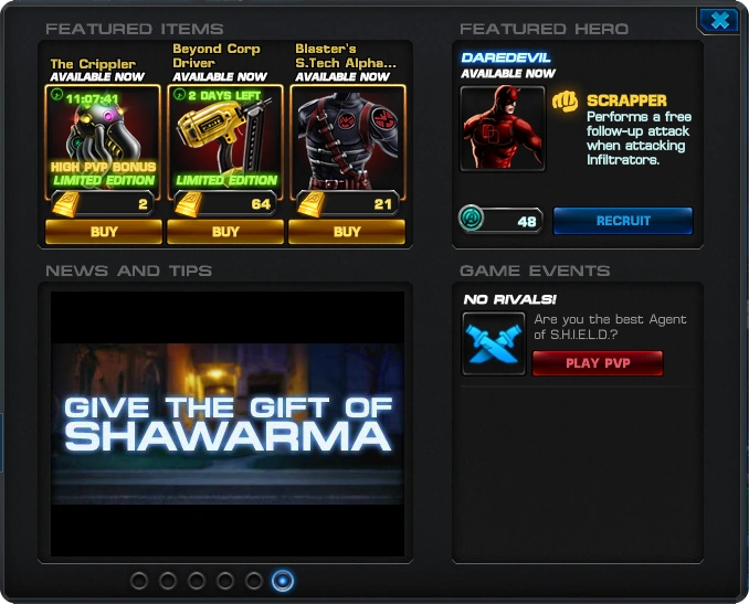 Welcome Back Screen | Marvel: Avengers Alliance Wiki | Fandom