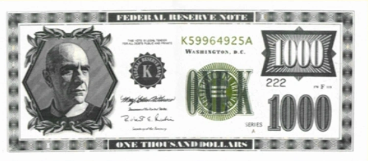 One Dollar Bill Alien