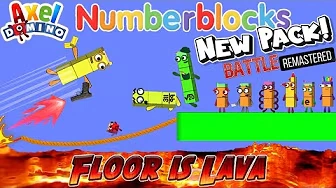 Numberblocks Floor is Lava Battle Remastered NEW PACK | Axel Domino ...