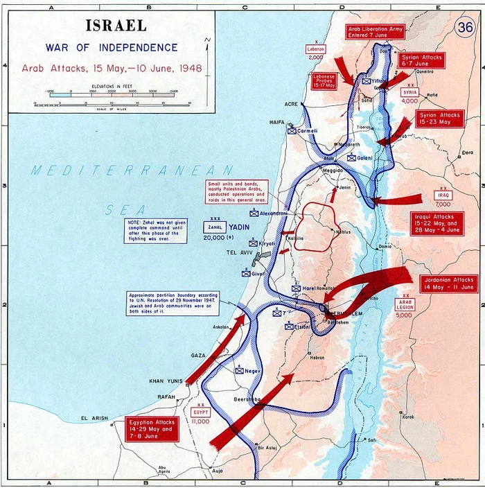 Maps of the Arab-Israeli Wars | Axis & Allies Wiki | Fandom