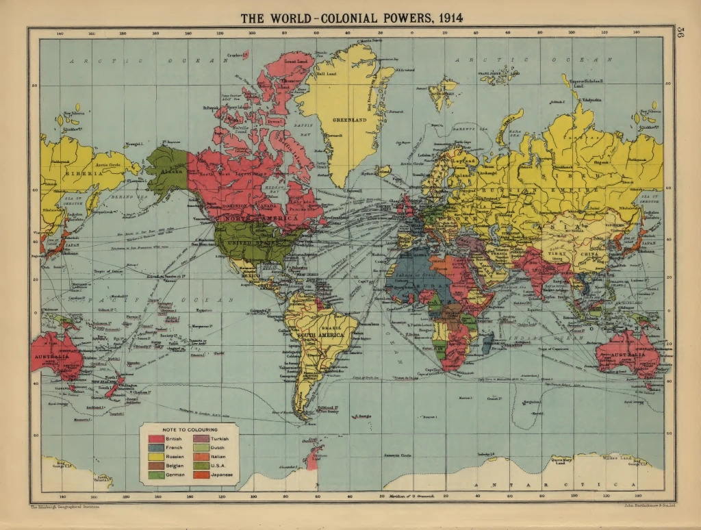 The World-Colonial Powers 1914 | Axis & Allies Wiki | Fandom