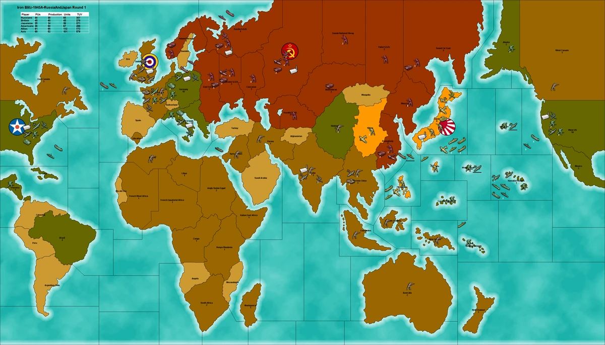 Iron Blitz-1945A-RussiaAndJapan | Axis & Allies Wiki | Fandom