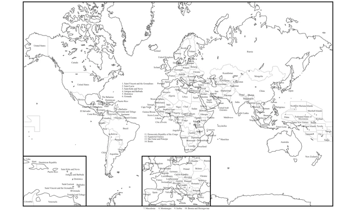Mercator Projection Outline Map | Axis & Allies Wiki | Fandom