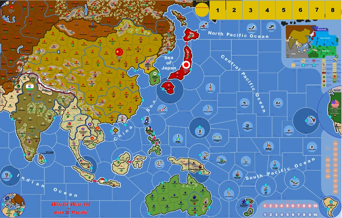 WW3 USA Vs USSR/Pacific Theater 1980's | Axis & Allies Wiki | Fandom