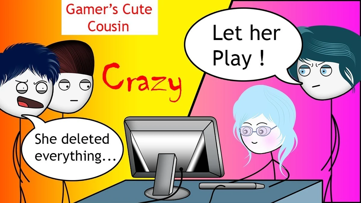When a Gamer's Cute Little Cousin wants to play games | Axzyte Wiki ...