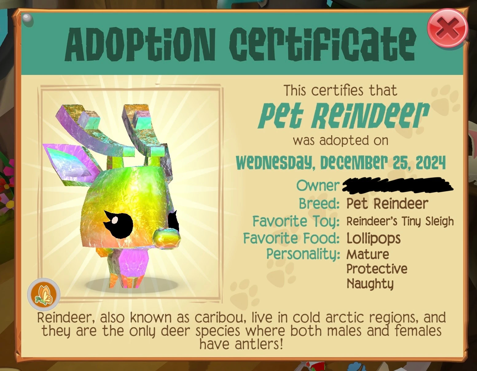Rainbow glacier reindeer FT/FS | Fandom