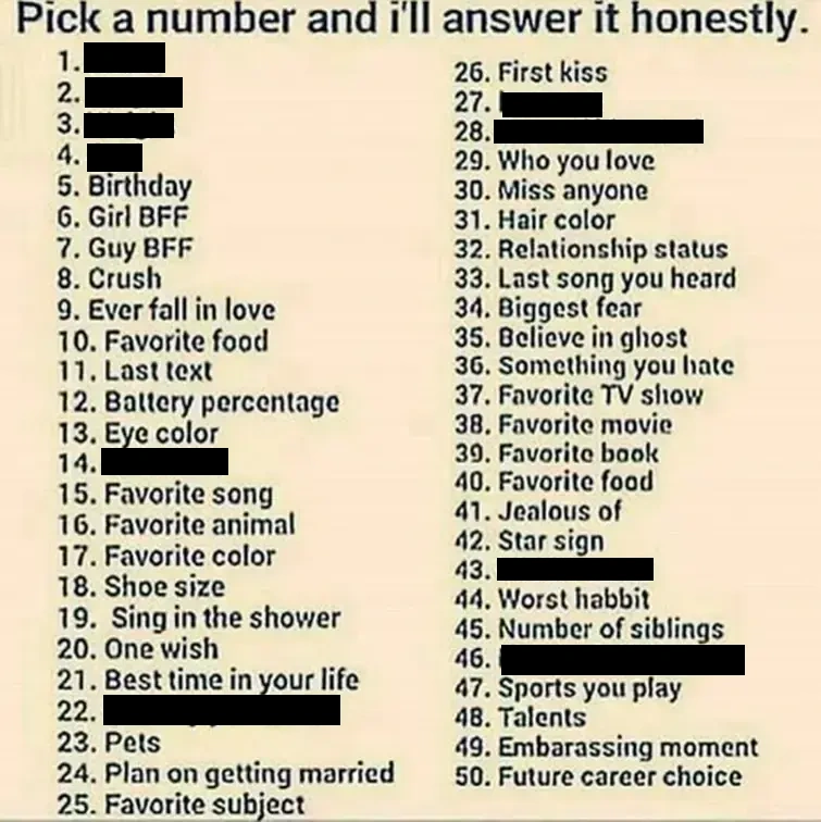 A small questionnaire. | Fandom