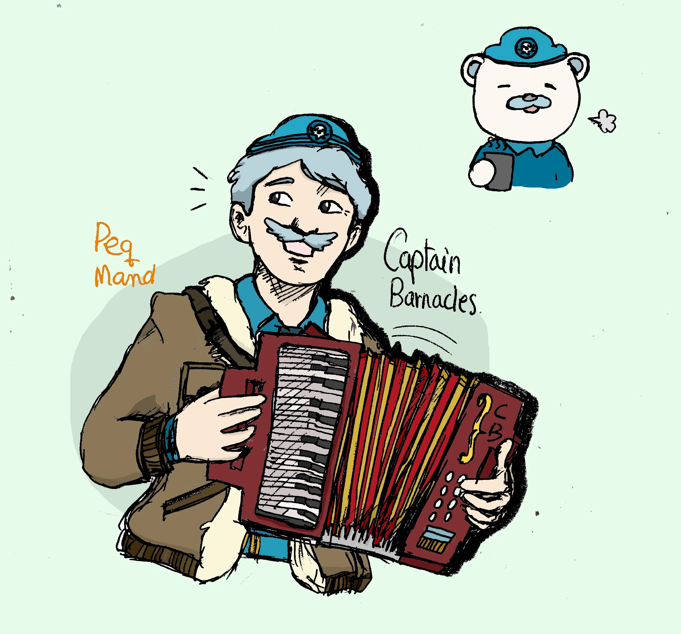 Captain Polar and his accordion! | Fandom