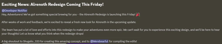 NEWS!! ALRENOTH REDESIGN COMING THIS FRIDAY!! | Fandom
