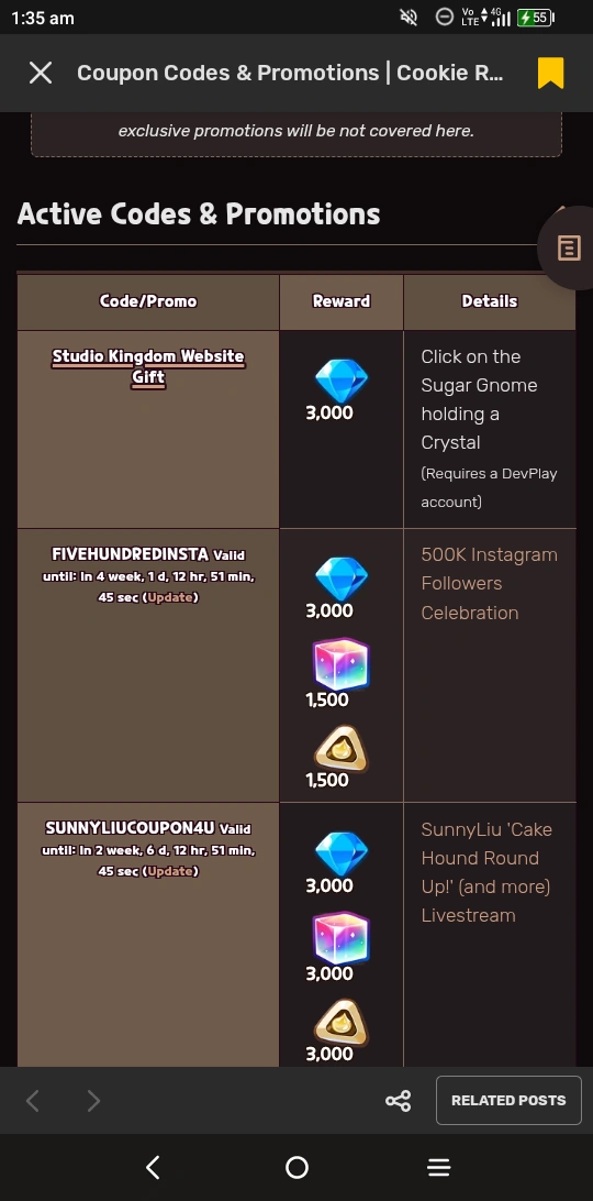 Remind to redeem codes!(from SMC) | Fandom