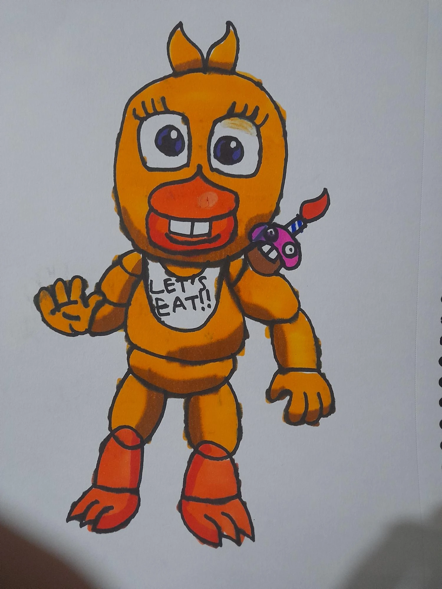 My drawing of Adventure Chica | Fandom