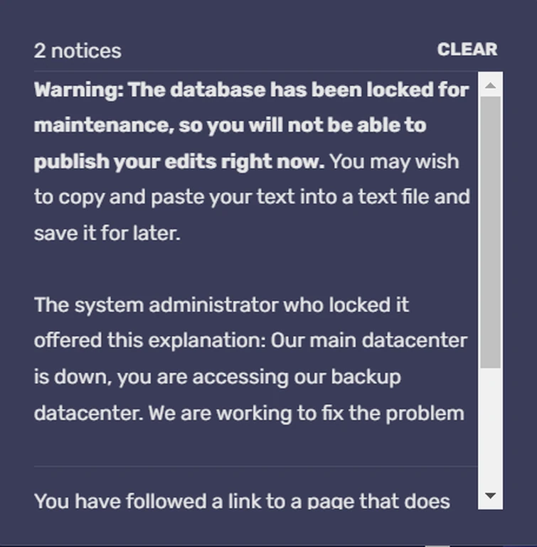 wgat is this notice | Fandom