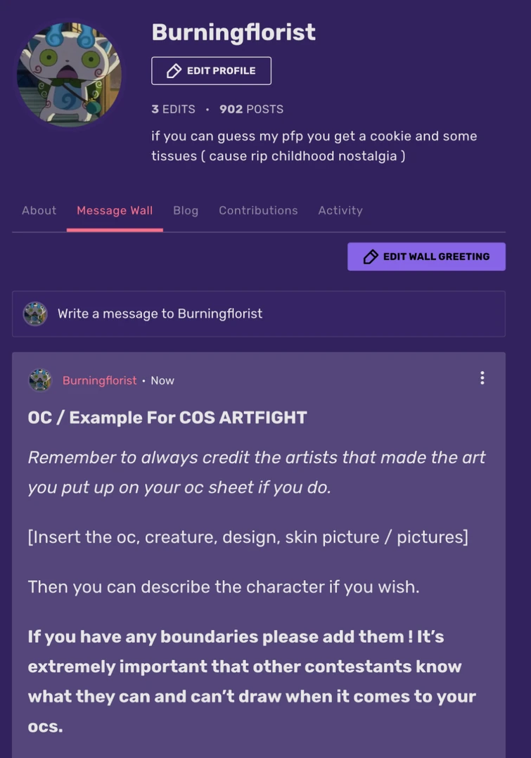 CoS Artfight Signup Post | Fandom