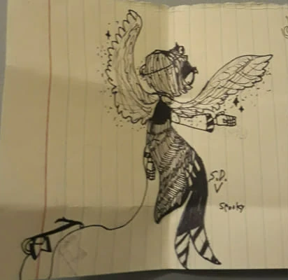 "angel(?)" V, N, and J (+ bat uzi lol) | Fandom
