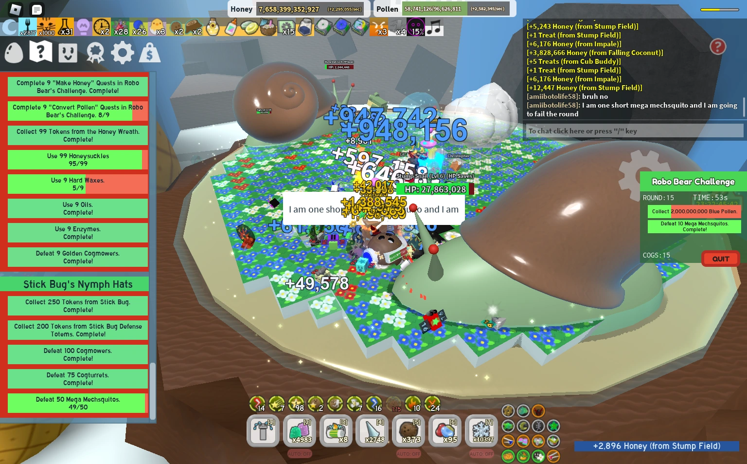 Finished Stick Bug's Beesmas quest after being trolled last night. | Fandom