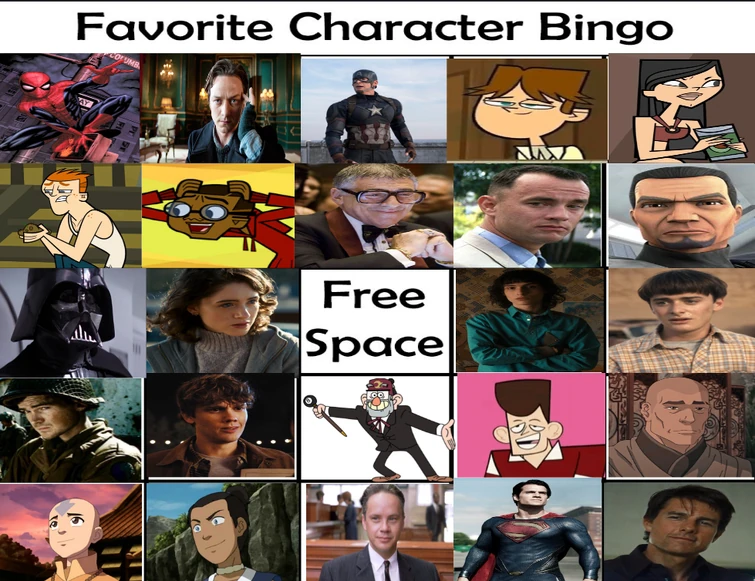 The BEST Fictional Characters Of All Time Bingo Part 2 | Fandom
