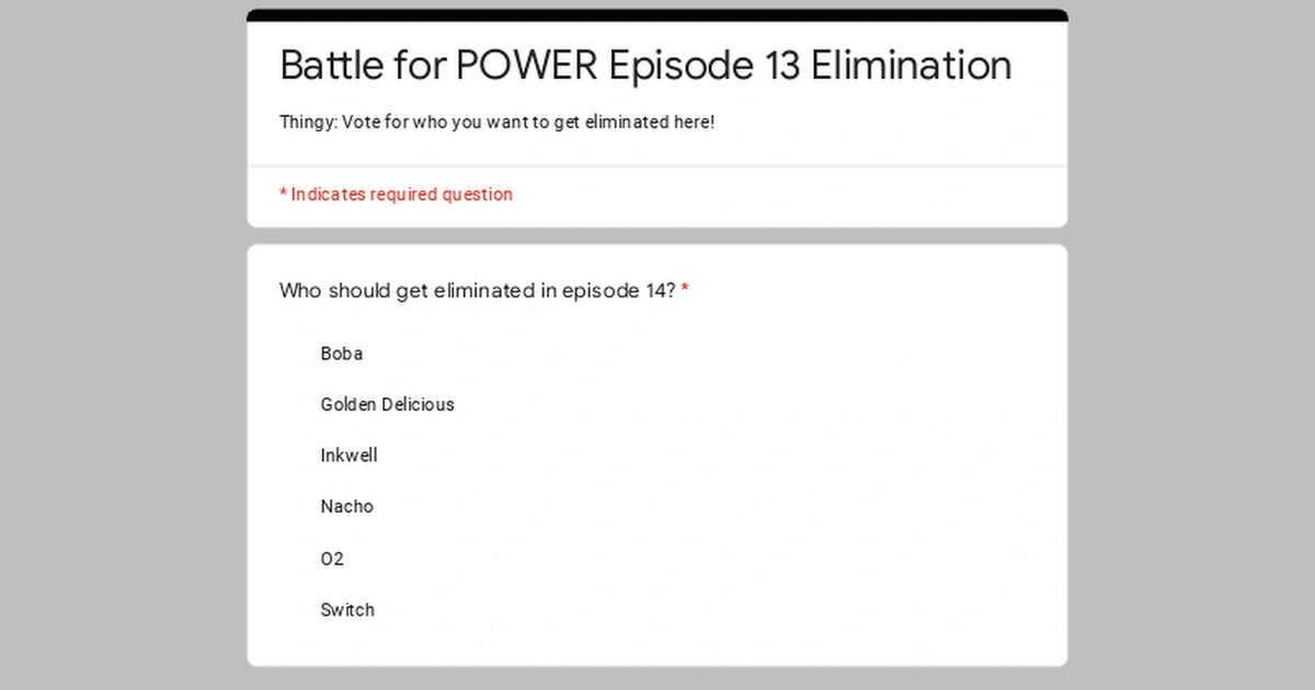 BATTLE FOR POWER FINALE VOTING | Fandom